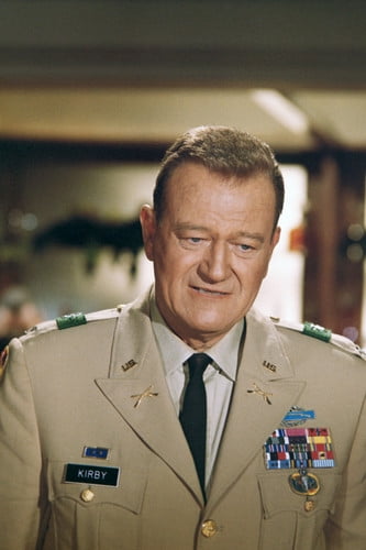 John Wayne in The Green Berets in full uniform with medals 24x36 Poster ...