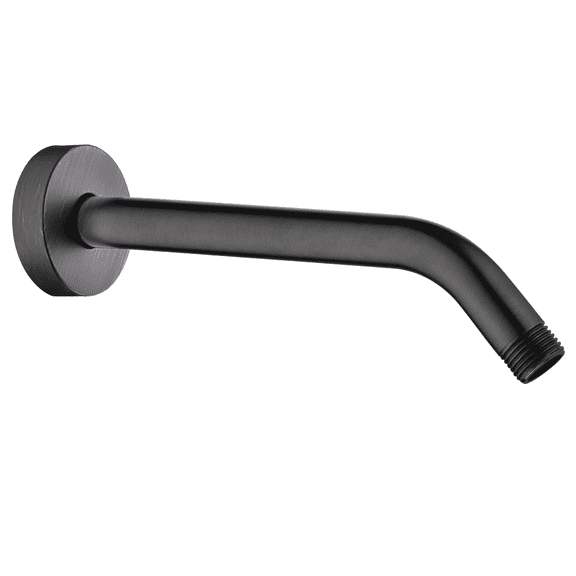 BRIGHT SHOWERS Shower Arm with Flange 10 Inches Solid Brass Shower Head ...