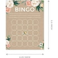 Peach Rustic Floral Garden Party, Baby Bingo Game Cards, 20-Pack, Games ...