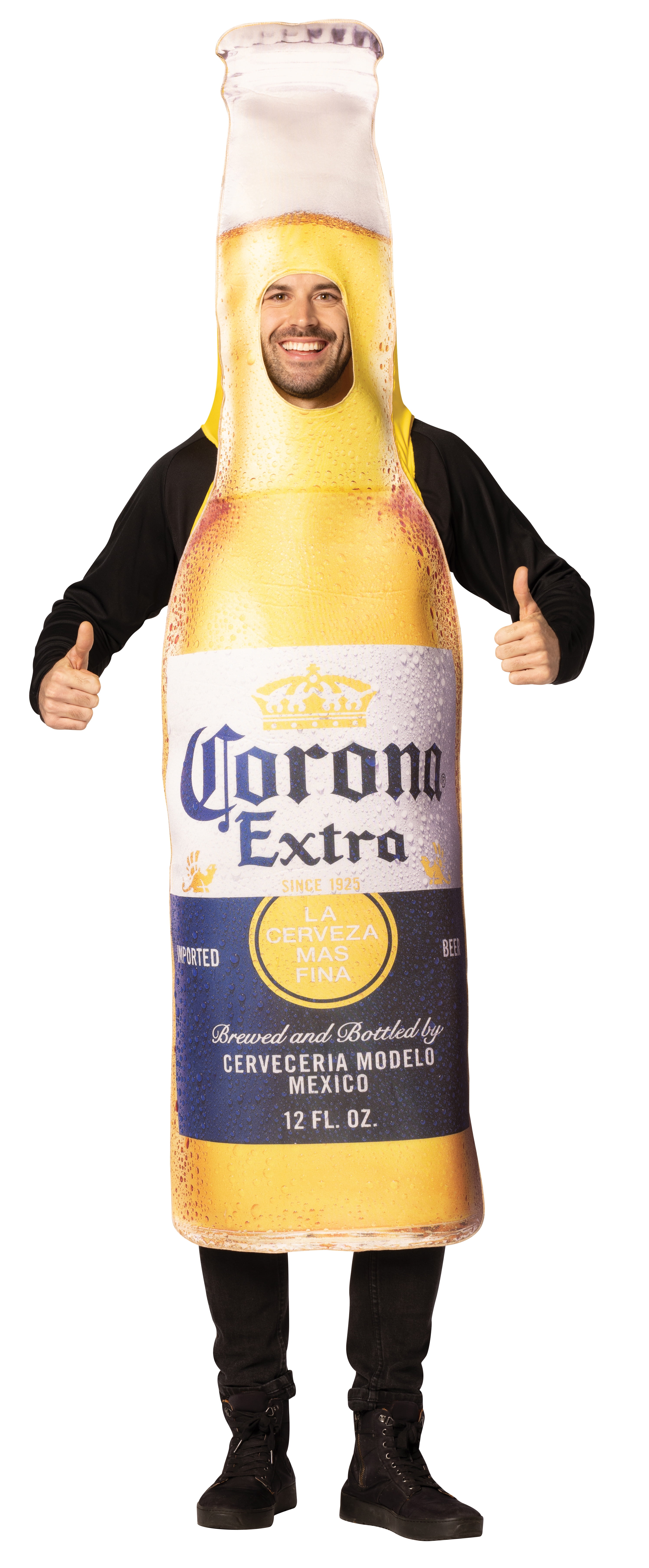 Rasta Imposta Corona Extra Beer Bottle Halloween Costume, Adult One ...