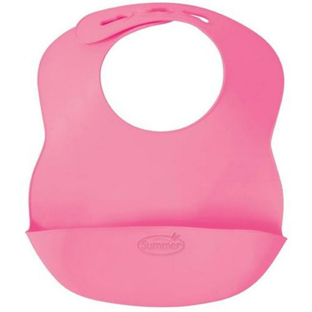 Summer Infant Bibbity Rinse and Roll Portable Bib, Pink - Walmart.com