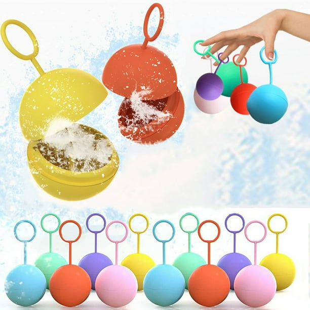 Lubelski Reusable Water Splash Balls for Kids Adults Quick-Fill ...