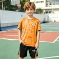 Boys' 2-Piece Athletic Sports Set Short Sleeve Soccer & Shorts Quick ...