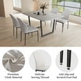 5 Piece Dining Table Set, 42.9 Inch Modern Kitchen Dining Table and ...
