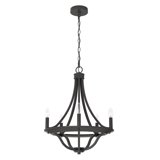 Hunter Perch Point Noble Bronze 5 Light Chandelier Ceiling Light ...