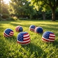 6pcs Crocheted Cotton Soccer Ball Items, 2.2" Soft Fabric Handmade ...
