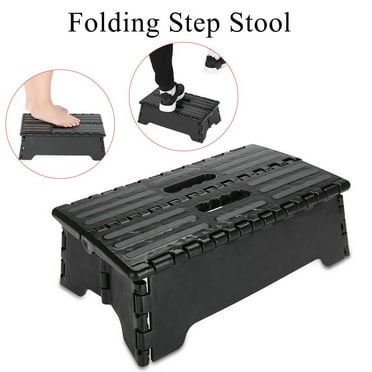 Ollieroo Portable Step Stool Lightweight Folding Steel Step Ladder with ...