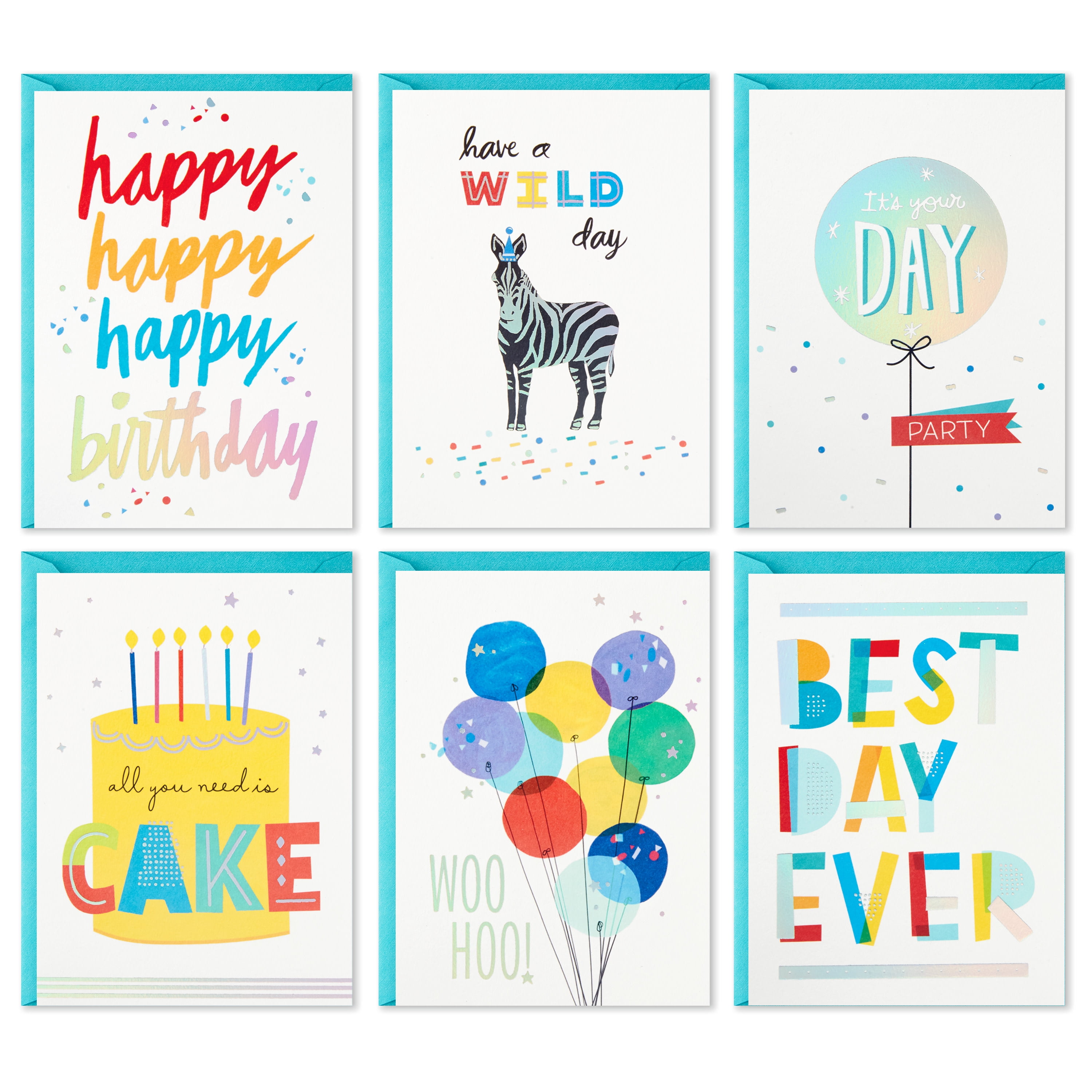 Hallmark Birthday Cards Assortment, 24 Cards with Envelopes (Rainbow ... Hallmark Birthday Cards Assortment, 24 Cards with Envelopes (Rainbow ...