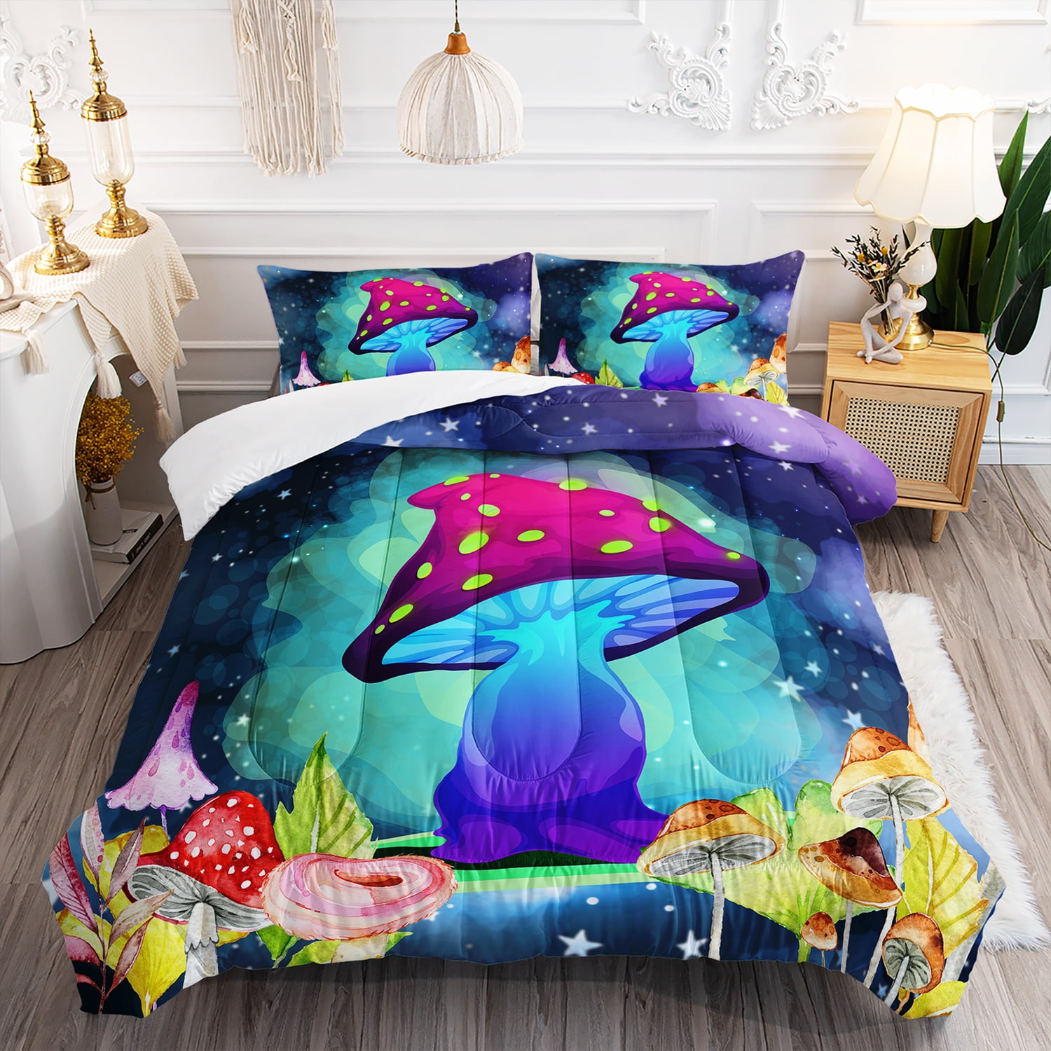 Hosima 3-Piece 3D Digital Printed Comforter With Various Patterns To ...