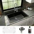 Karran Usa Qt-712-Pk1 Quartz Qt 33" Drop In Single Basin Quartz ...