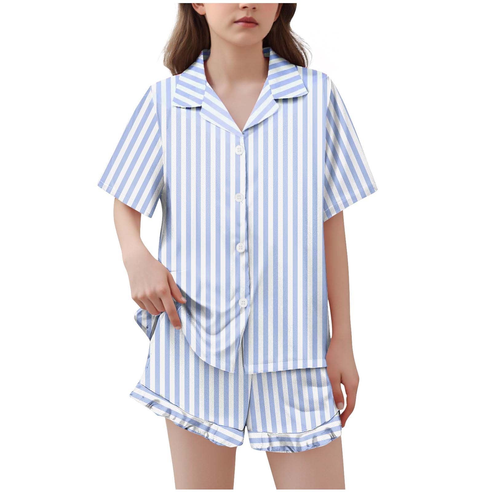 Click here for Blvb Girls Pajamas Satin Pajama Set Silk Pjs Short... prices