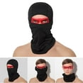 Peaoy Adult ATV Riding & Snowmobile Full Face Mask, Black Balaclava for ...
