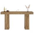 Fnova 63 Inch Counter Height Bar Table with Thickened Tabletop, Tall ...