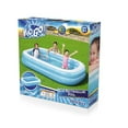 Bestway 8.5' x 69" x 20" Inflatable Blue Rectangular Family Splash Pool ...