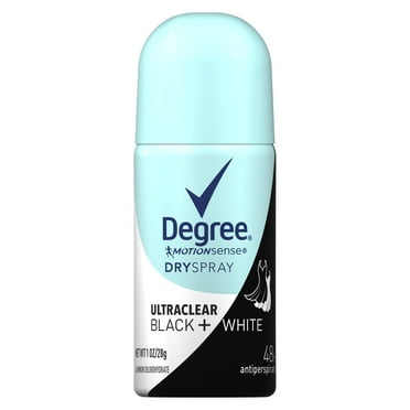 Degree UltraClear Antiperspirant Deodorant Dry Spray Black+White 3.8 oz ...