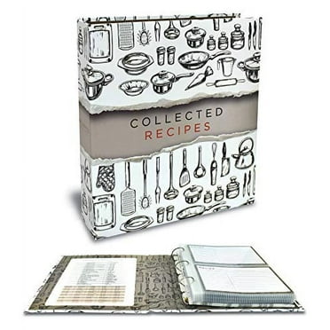 "Better Kitchen Products 3 Ring Recipe Binder Set with Plastic Sheets ...
