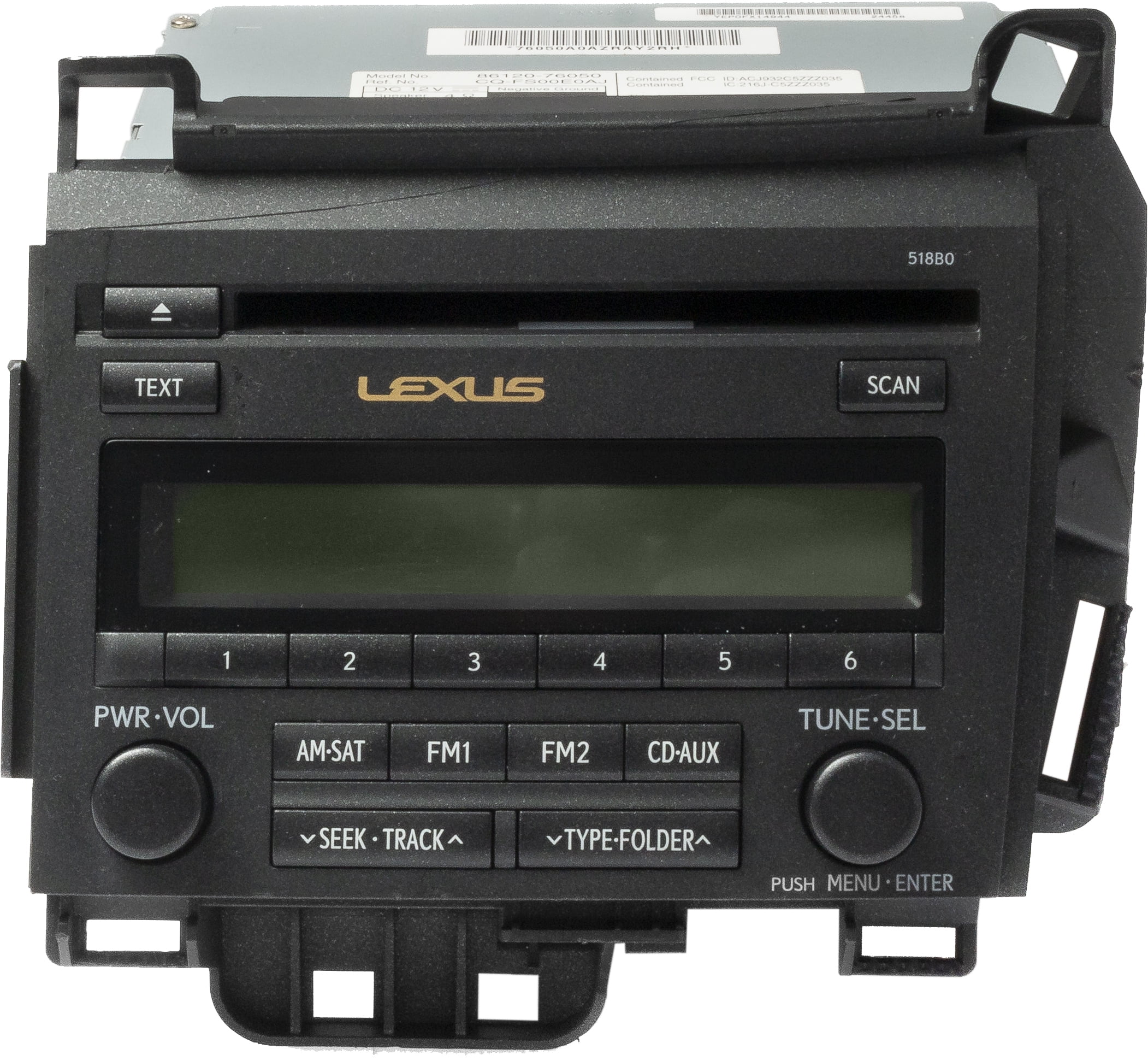 Restored 2011-13 Lexus CT200H AM FM SAT Radio CD MP3 Player Model ID ...