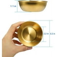 8-Pack Golden Stainless Steel Mini Sauce Bowls - 3.2 Inch Sushi Dipping ...