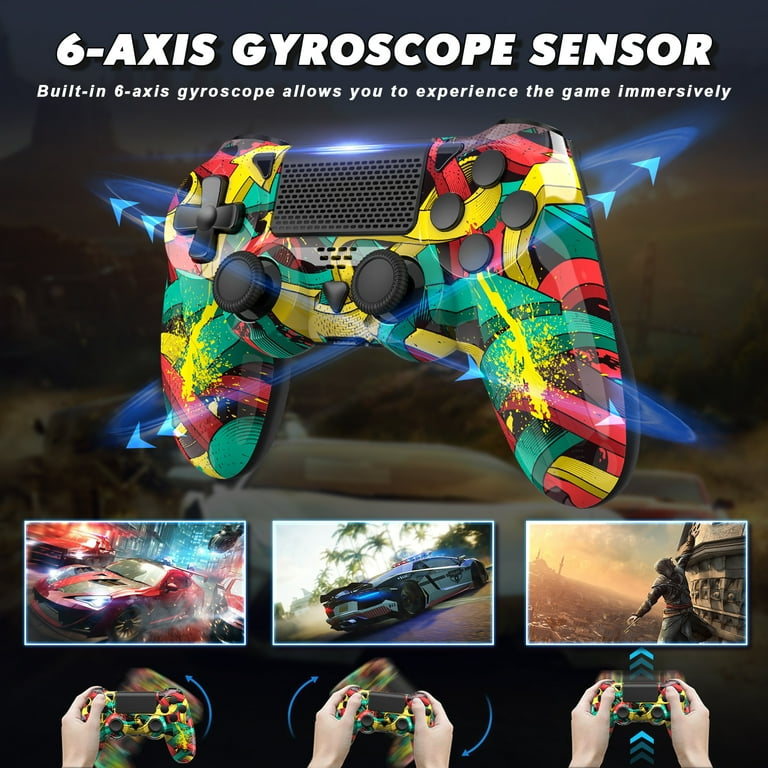 PS4 Wireless Controller With Audio Jack, Six-Axis Motion Control ...