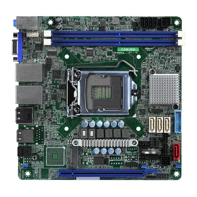 AsRock Rack C246 WSI Mini-ITX Server Motherboard LGA 1151
