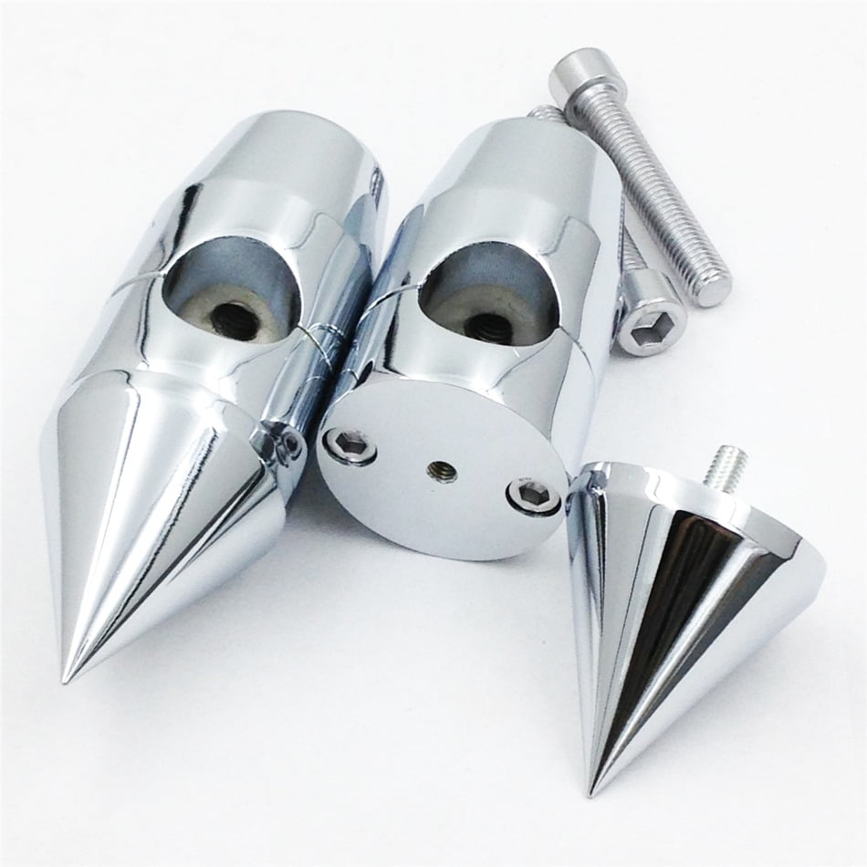 HTT-MOTOR 1'' inch Spike Handlebar Risers for Harley Cruisers Choppers ...