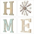 ANHXN Farmhouse Home Signs with Windmill Clock Wall Decor Rustic Home ...