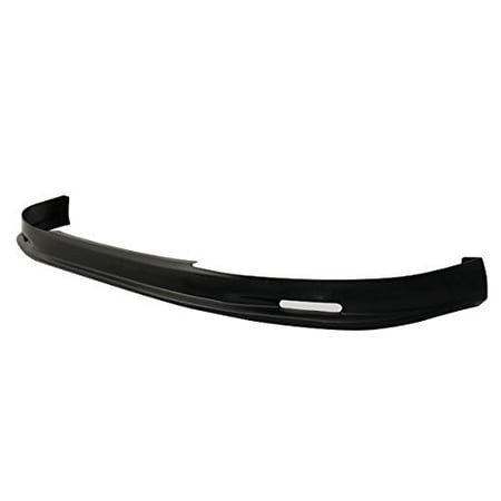 IKON MOTORSPORTS Front Bumper Lip Compatible With 1999-2000 HONDA CIVIC, PP Black PP Front Lip ...