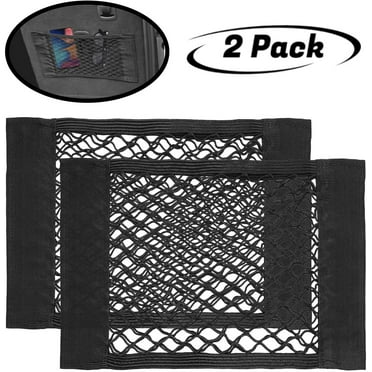 Zone Tech Three Pocket Mesh Storage Net - Black Mesh Three Pocket Trunk ...