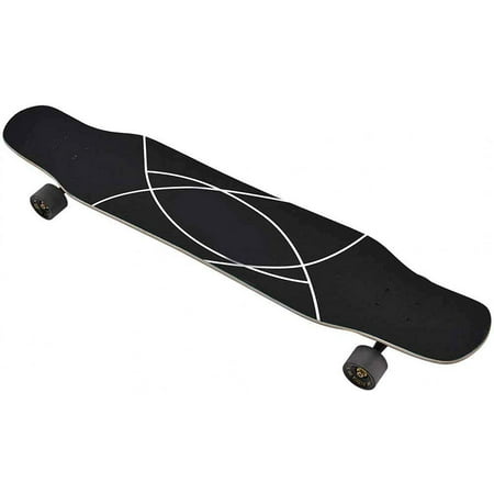 Longboard Skateboard,46 inch Professional Hard Maple Core 4 Wheels ...