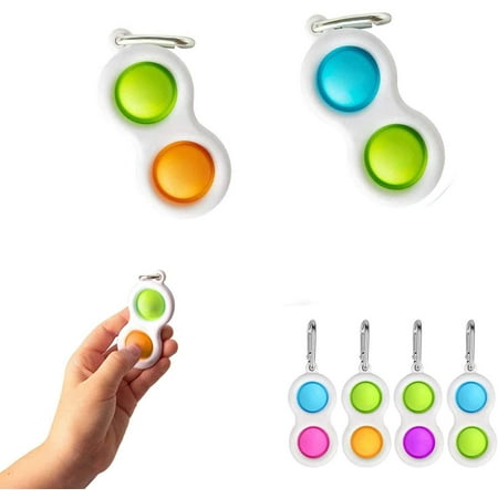2 Pcs Simple Dimple Fidget Toy, Squeeze Sensory Toy Simple Dimple ...