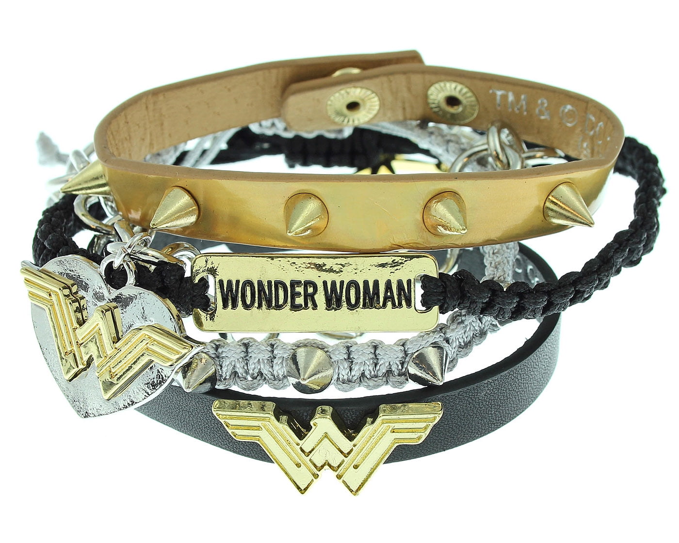 DC Comics Wonder Woman Arm Party 5 Piece Bracelet Set - Walmart.com