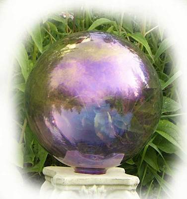 Purple Multi Iridescent Gazing Ball by BirdBrain - Walmart.com