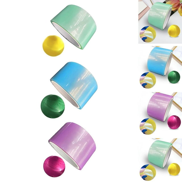 3Sets Sticky Ball Rolling Tape with Ball Toys Relaxing Handmade Style P ...