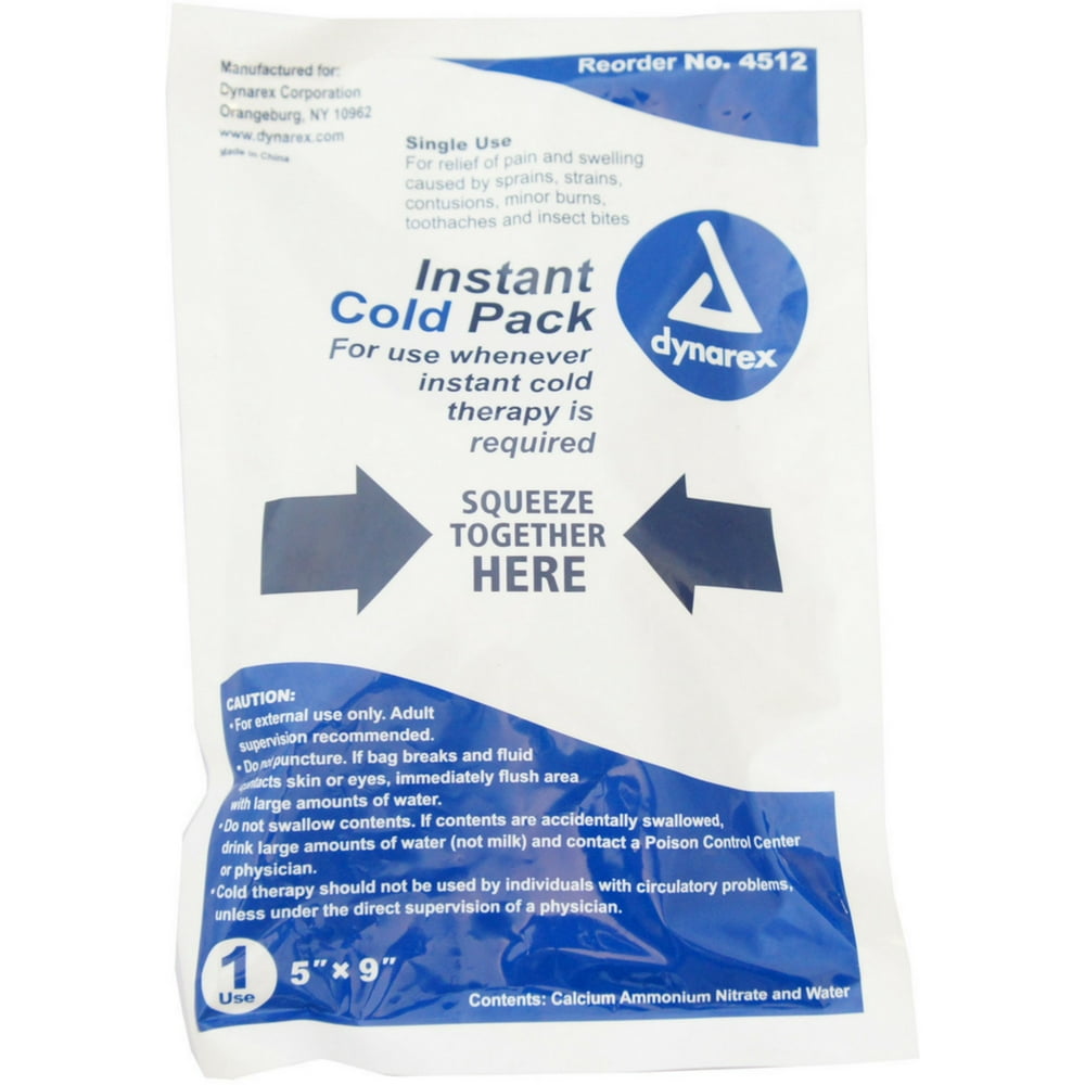 Dynarex Instant Cold Pack 1 ea - Walmart.com - Walmart.com