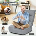 Costway 4-Position Folding Lazy Sofa: Adjustable Backrest & Headrest ...