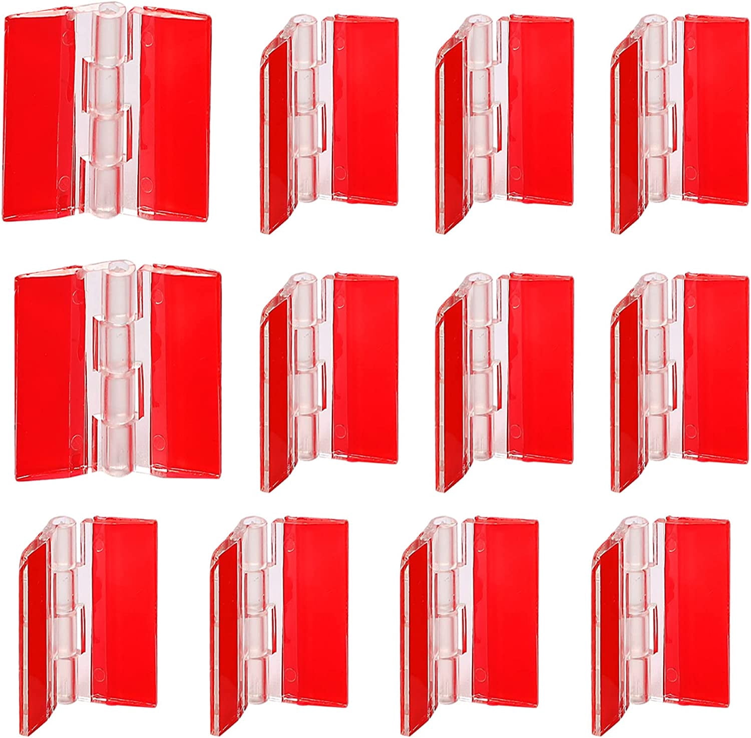 12Pcs Acrylic Hinge Trianu Transparent Plastic Hinges Small Hinges Mini ...