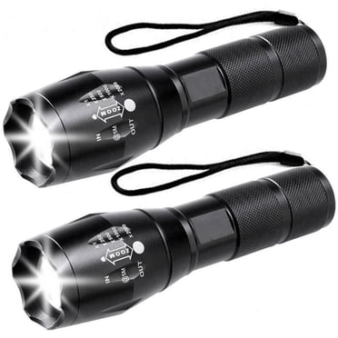 EASYMAXX 2Pack LED Flashlight, Zoomable, Tactical, Handheld, Waterproof ...