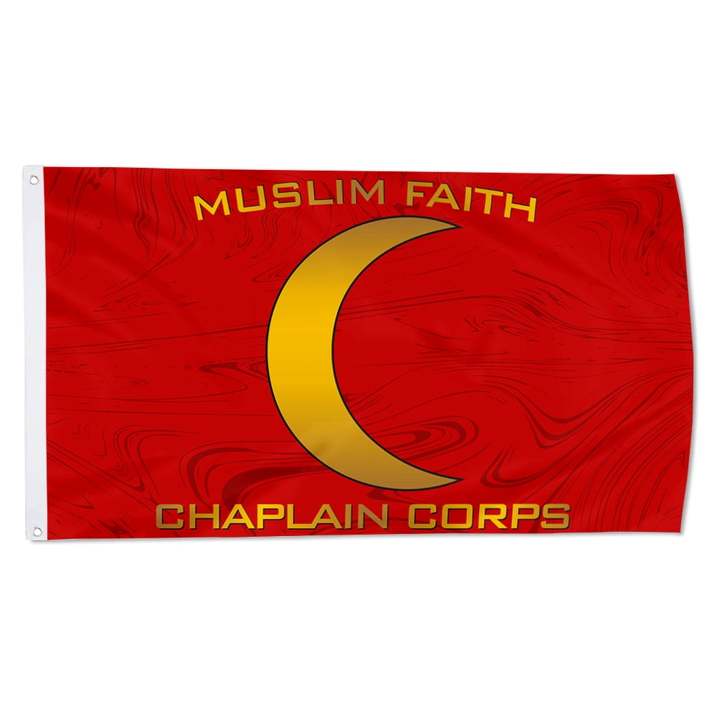 Cayyon Chaplain Corps Muslim Faith Flag 3x5Feet Military Banner with 2 ...