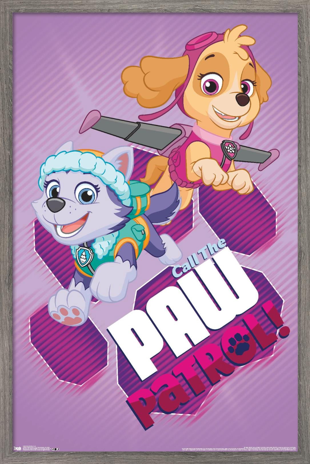 Nickelodeon Paw Patrol - Call Wall Poster, 22.375" x 34", Framed ...