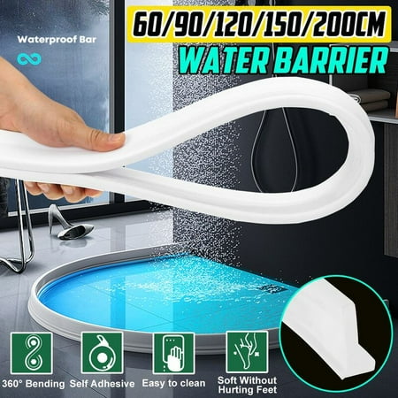 Home Shower door Dam Water stopper Collapsible shower threshold Water ...