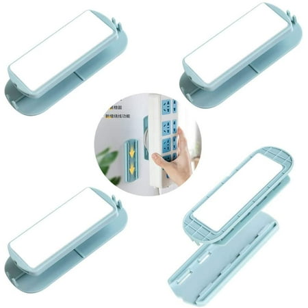 SICED 4 Pieces Self-adhesive Power Strip Holder, Versatile Wall Mount ...
