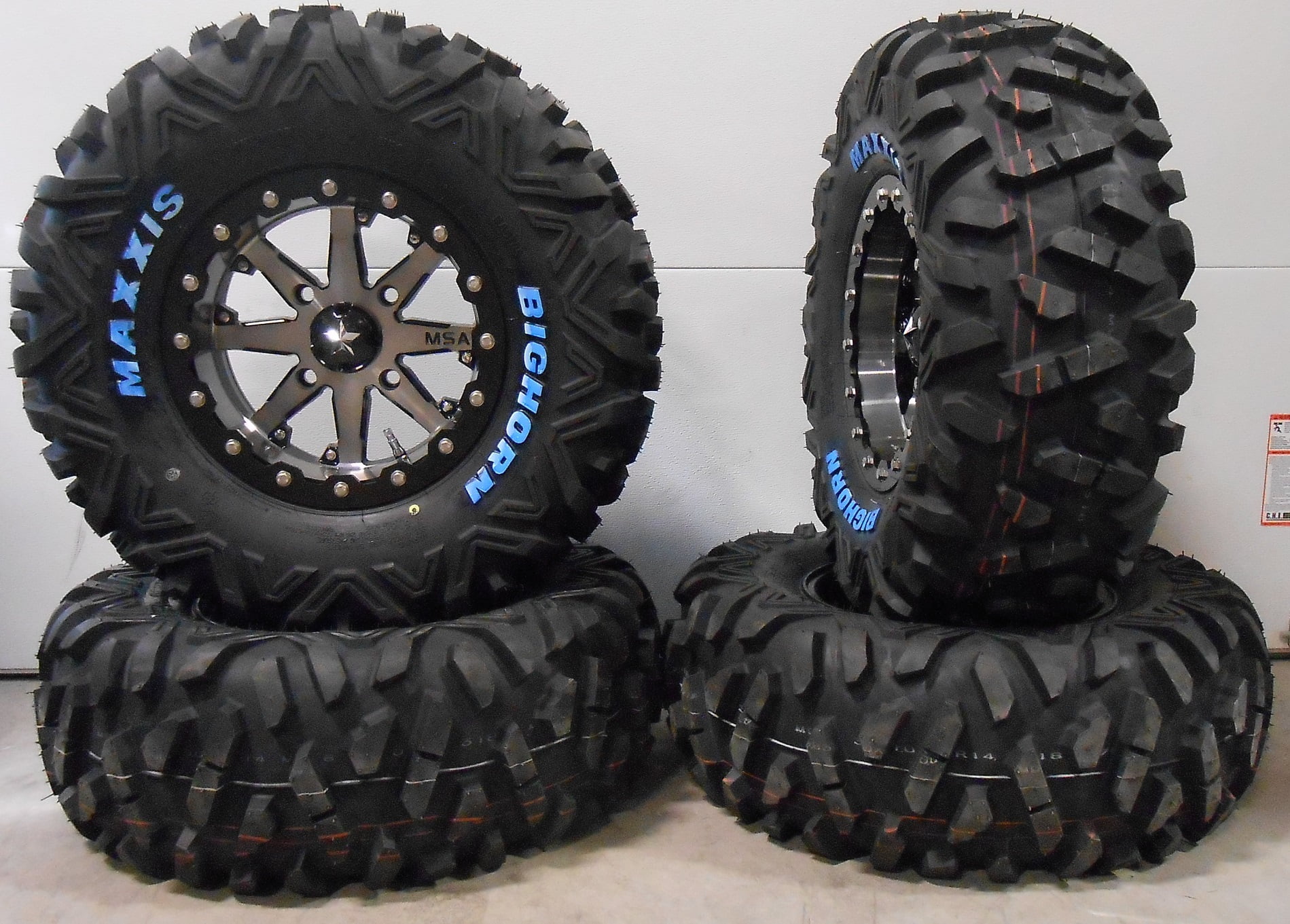 MSA Lok 14" UTV Wheels 30" BigHorn Tires Polaris RZR XP 1000 / PRO XP ...