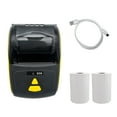 Label printer,Portable Ticket Printer With 2 Rolls 57mm Printer With 2 ...