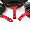 Smart Home 4-Piece Non-Stick Cookware Set in Red - Walmart.com
