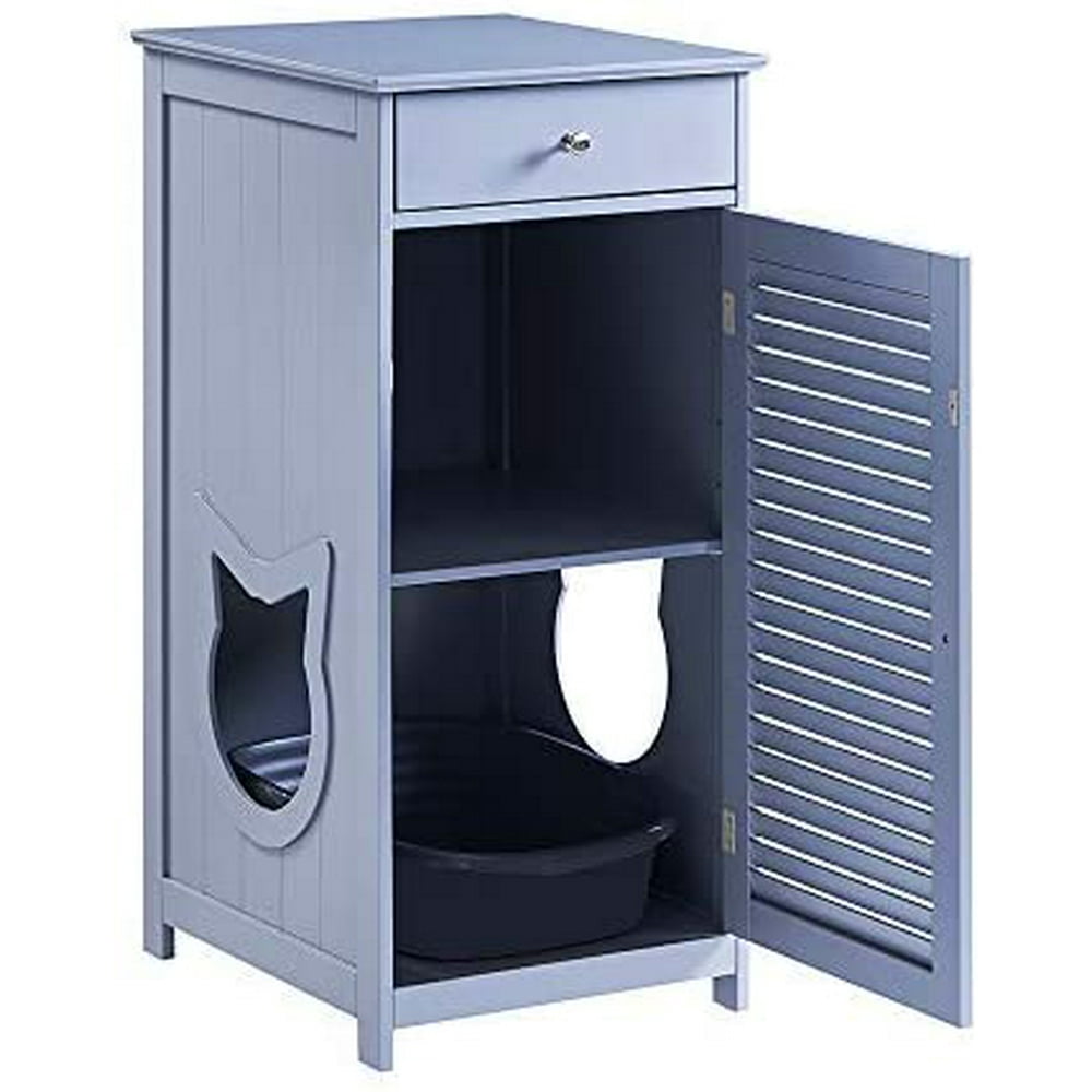 Penn Plax Cat Walk Furniture Contemporary Home Cat Litter Enclosure