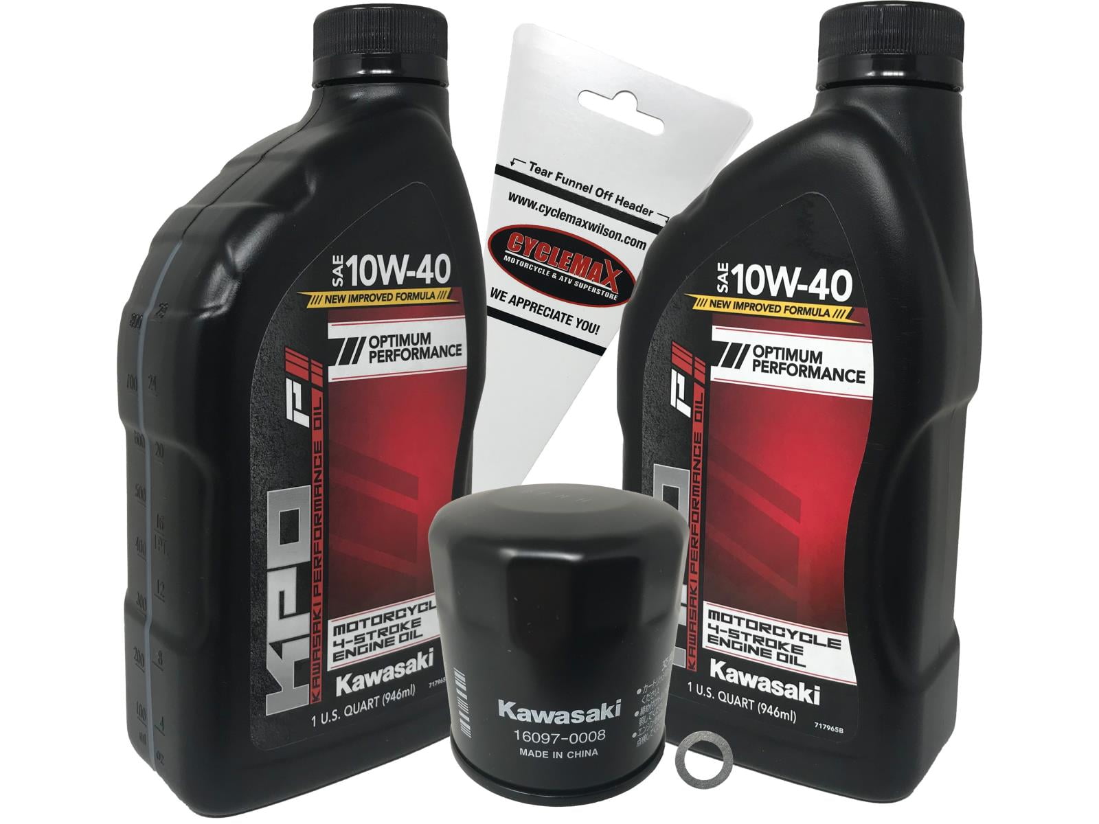 Cyclemax Oil Change Kit for 2015-2022 Kawasaki Vulcan S EN650 Vulcan ...