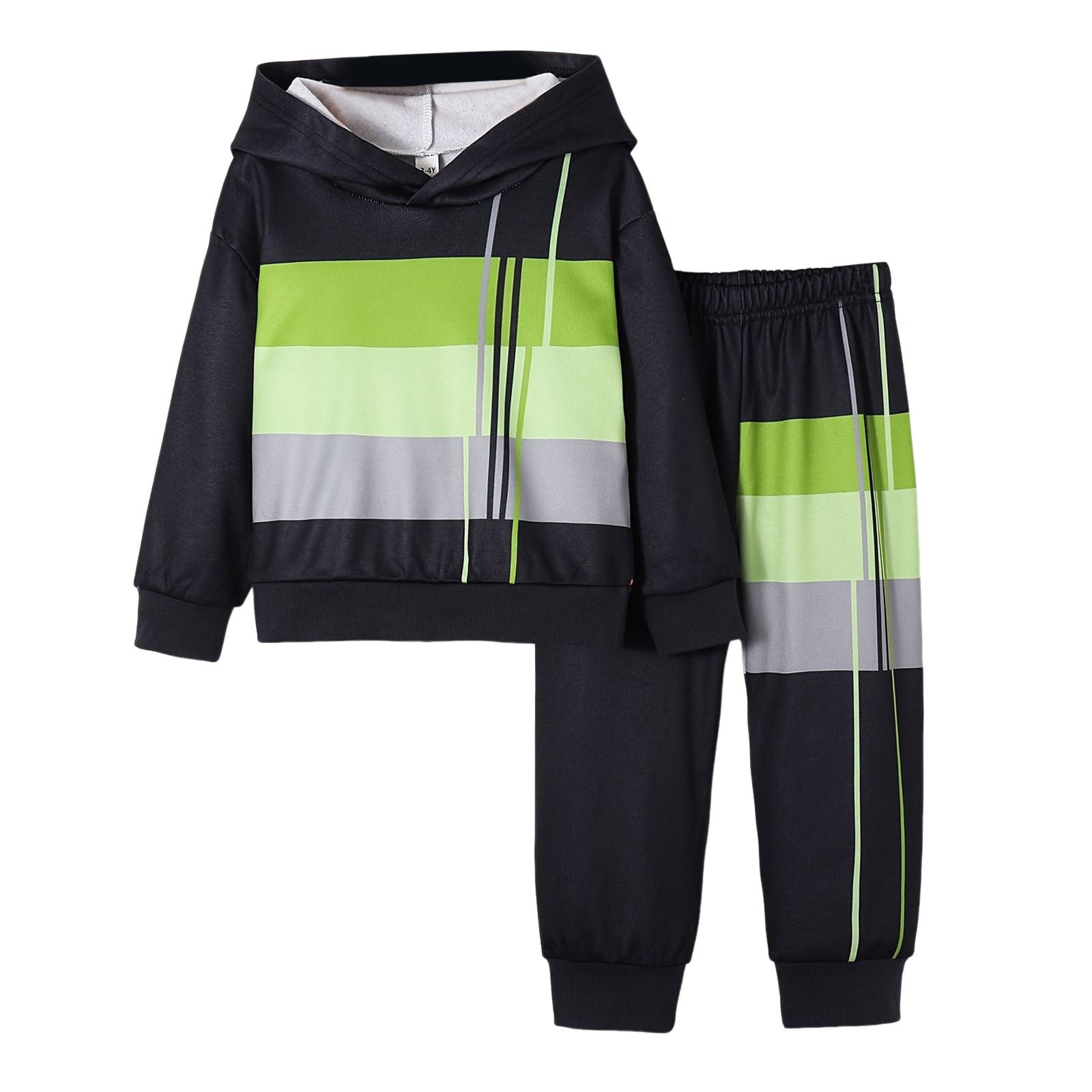 Click here for Falilai Boys Hooded Tracksuit Set Soft Warm Kids J... prices