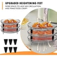Air Fryer Basket for Oven, 7.8inch Round Air Fryer Rack with Clamp and ...