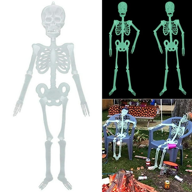 Gustave 5FT Poseable Human Skeleton Halloween Decoration Full Body Life ...