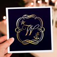 3drose, Image of Nautical Monogram Letter W with Star and Anchor- Not ...